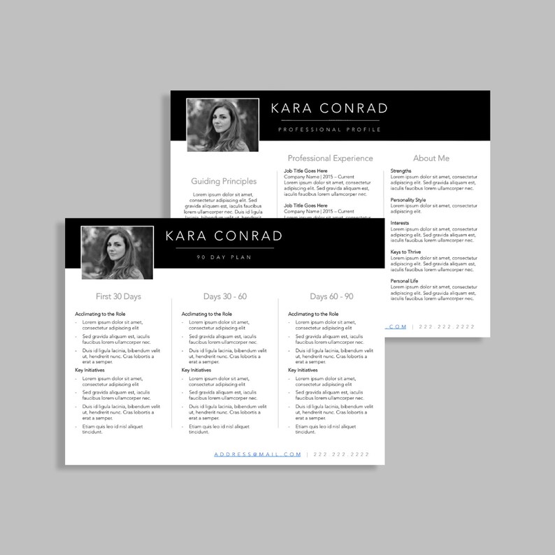 Interview Documents Prep Bundle Includes Professional Profile and 30 60 ...