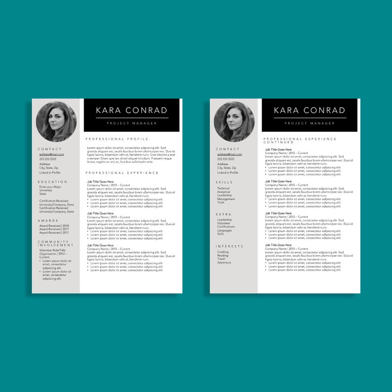 Interview Template Bundle: Resume, Cover Letter, References, 30 60 90 ...