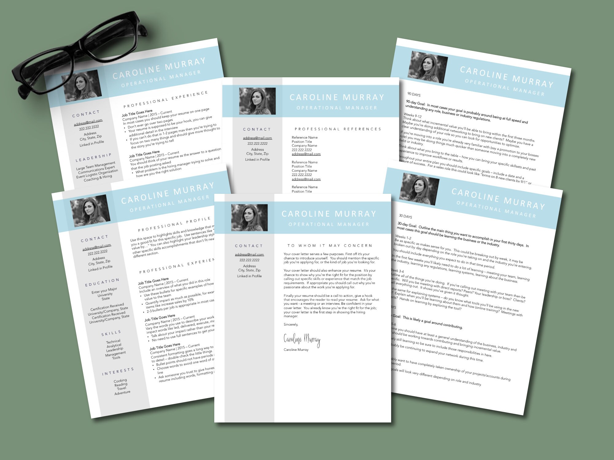 Professional Interview Package Bundle for Job Search: Resume, Cover ...