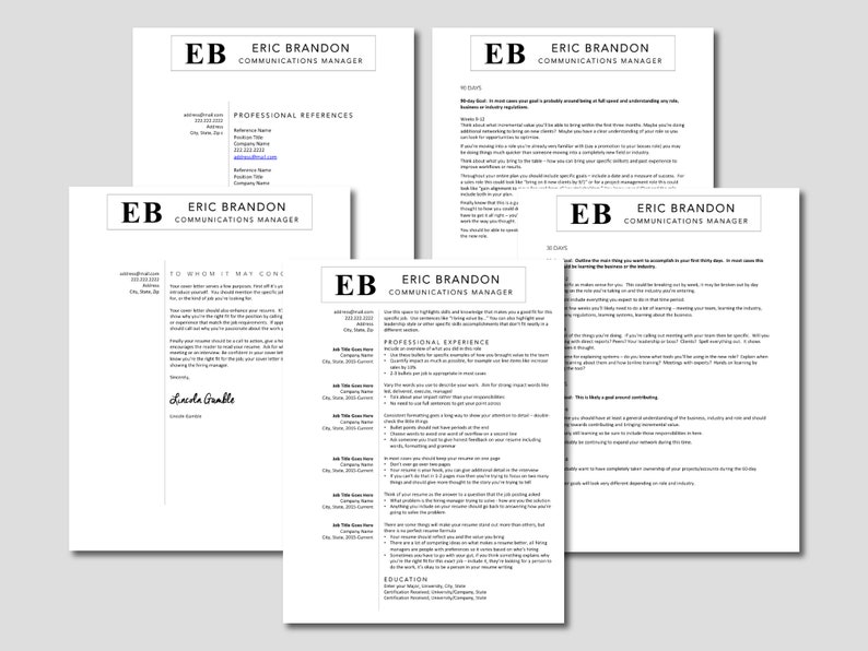 Best Entry Level Interview Package Bundle for Job Search: Resume, Cover ...