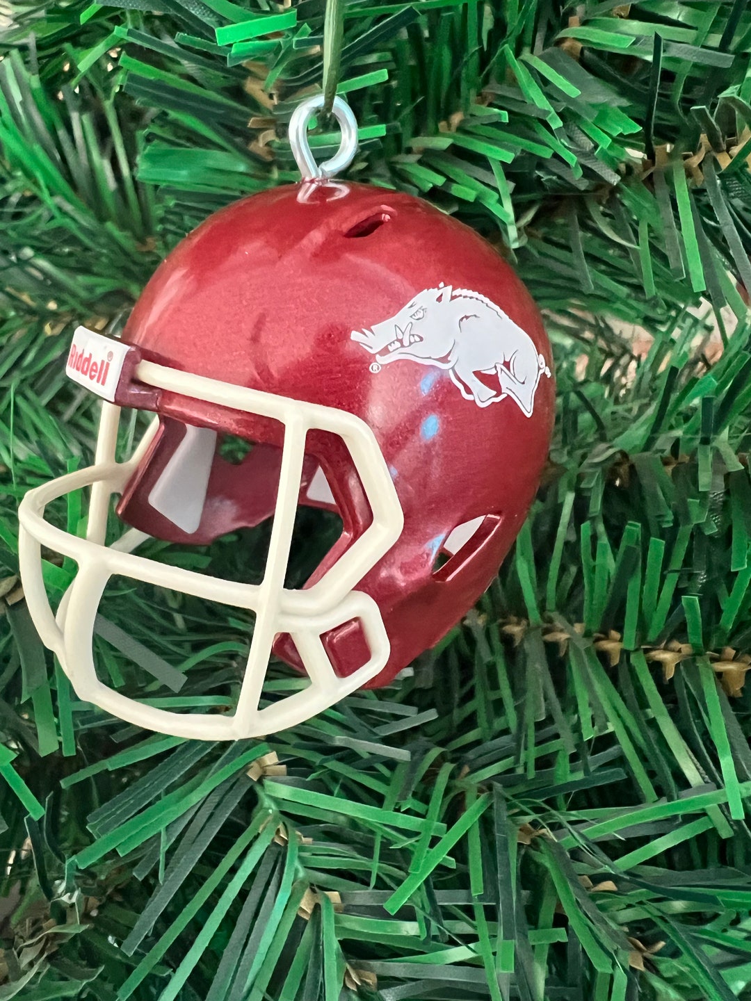 NCAA SEC Arkansas Razorbacks Football Helmet Christmas Ornament ...