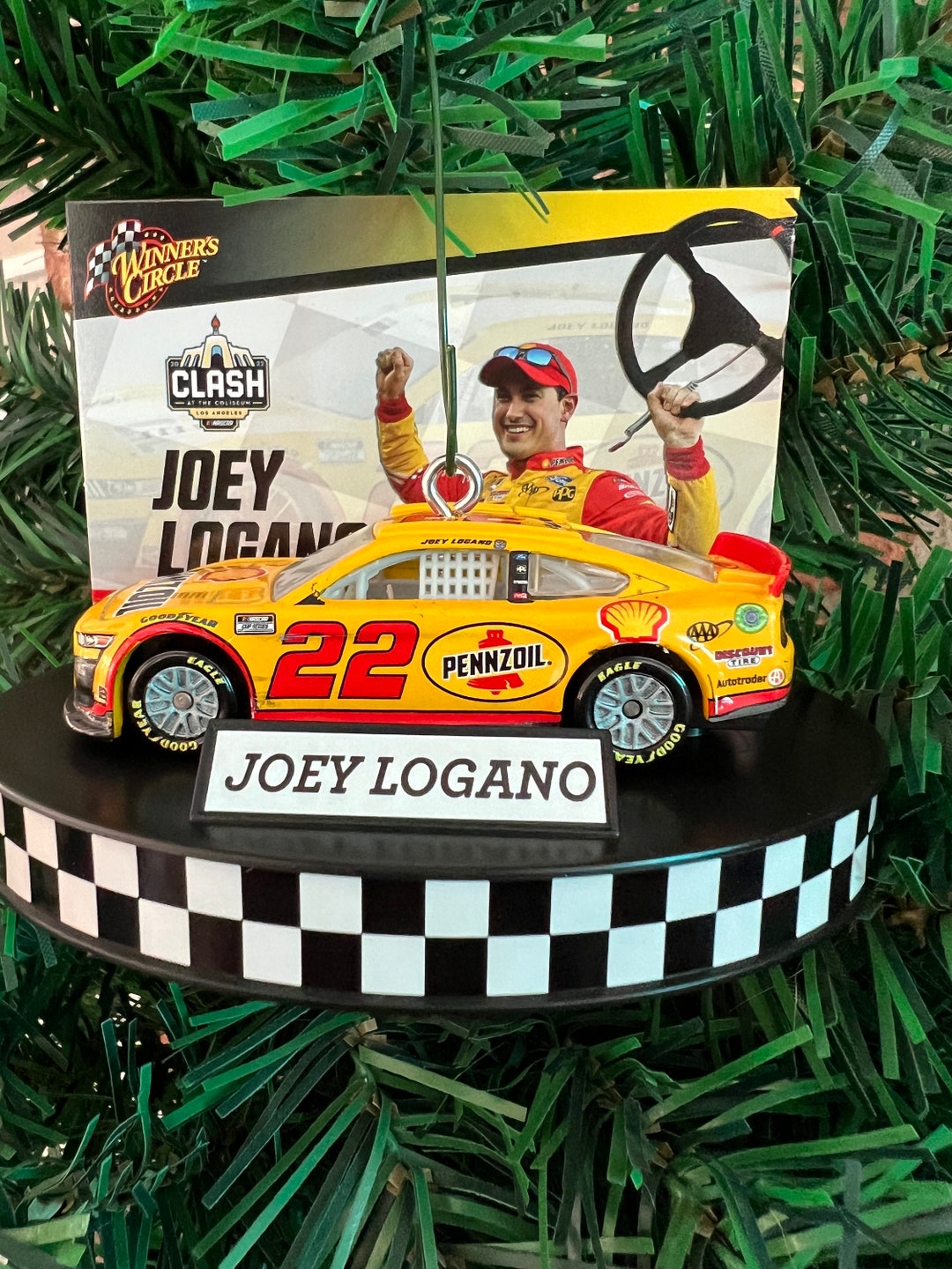 Joey Logano 22 NASCAR Race Car Christmas Ornament Purchase - Etsy
