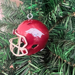 NCAA SEC Arkansas Razorbacks Football Helmet Christmas Ornament ...