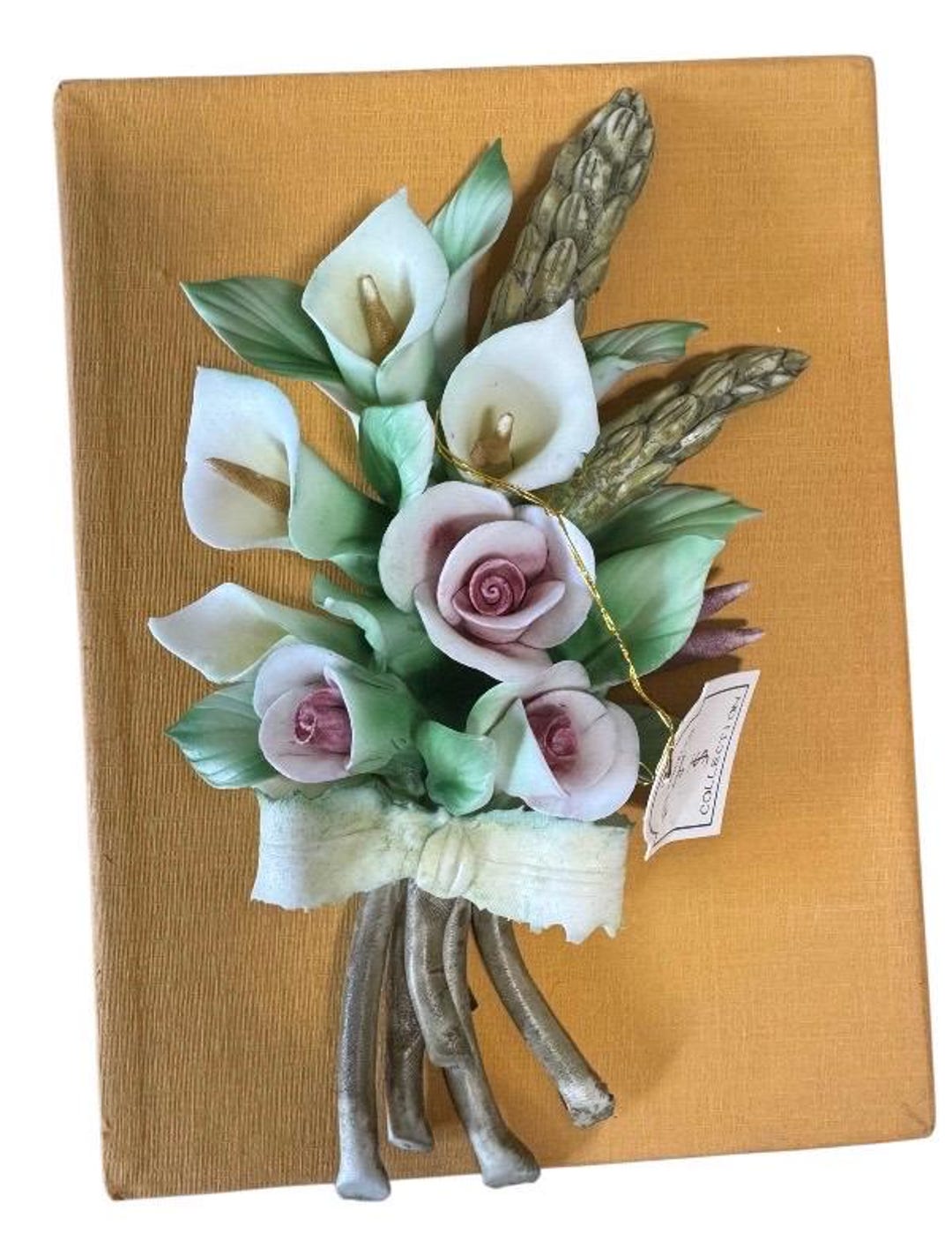 Vintage Italian Porcelain Handmade Capodimonte Style Floral Figurine ...