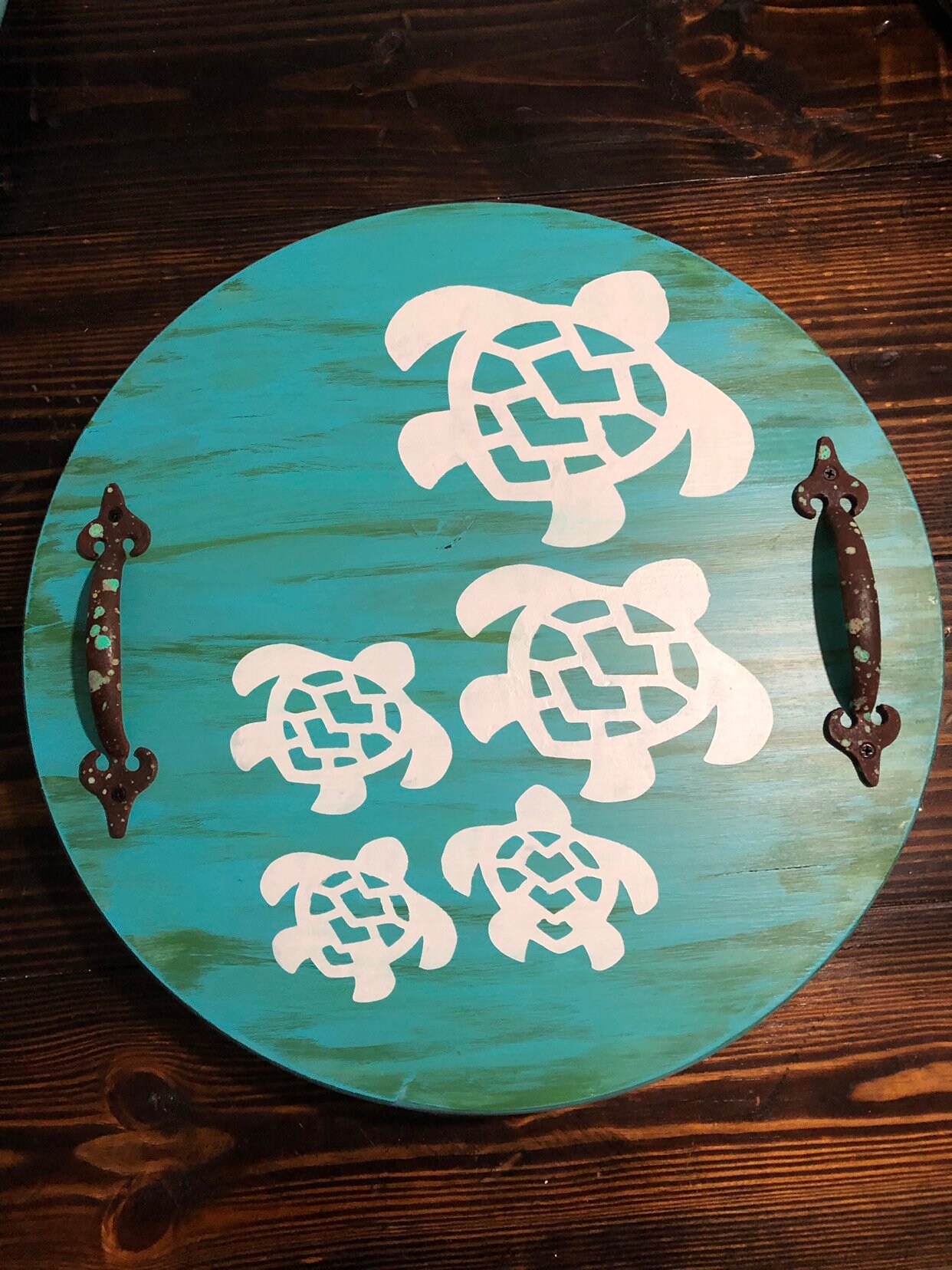 18 Inch Sea Turtle Family Lazy Susan - Etsy