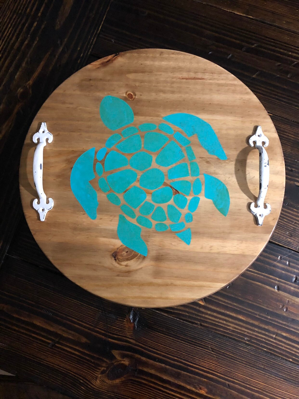 18 Inch Sea Turtle Lazy Susan - Etsy