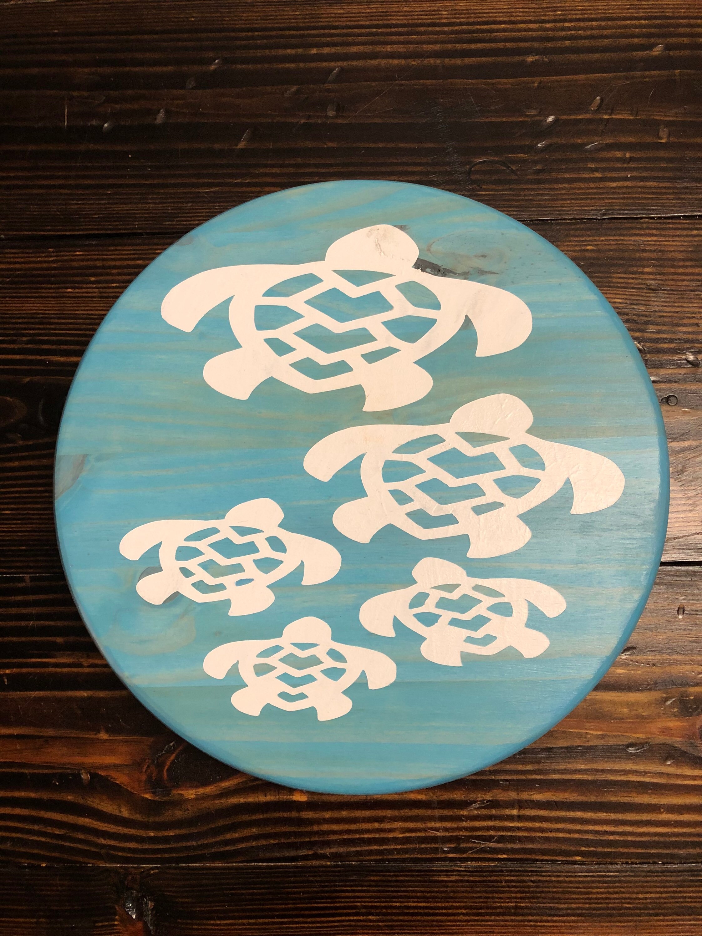 18 Inch Sea Turtle Family Lazy Susan - Etsy