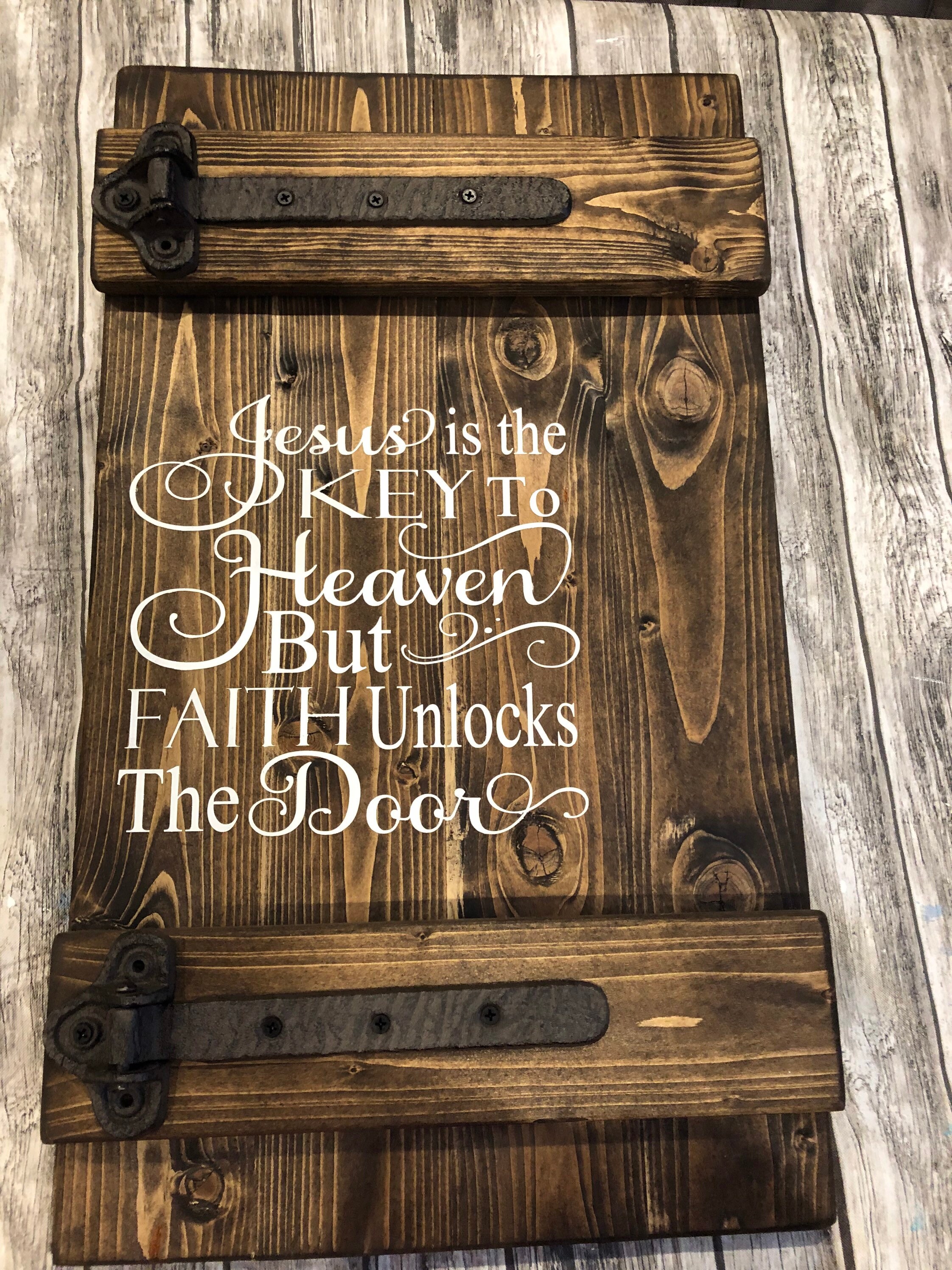 24x15 Jesus is the Key Wall Sign - Etsy UK