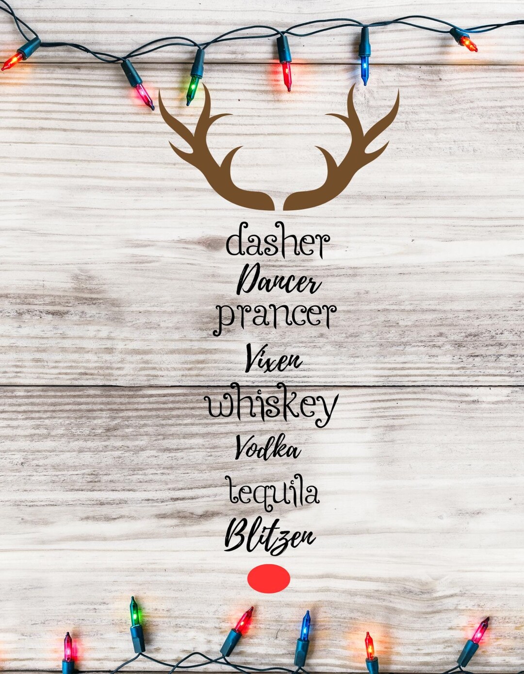 Drunk Reindeer Svg, Alcohol Svg, Reindeer Names Svg, Drunk Christmas ...