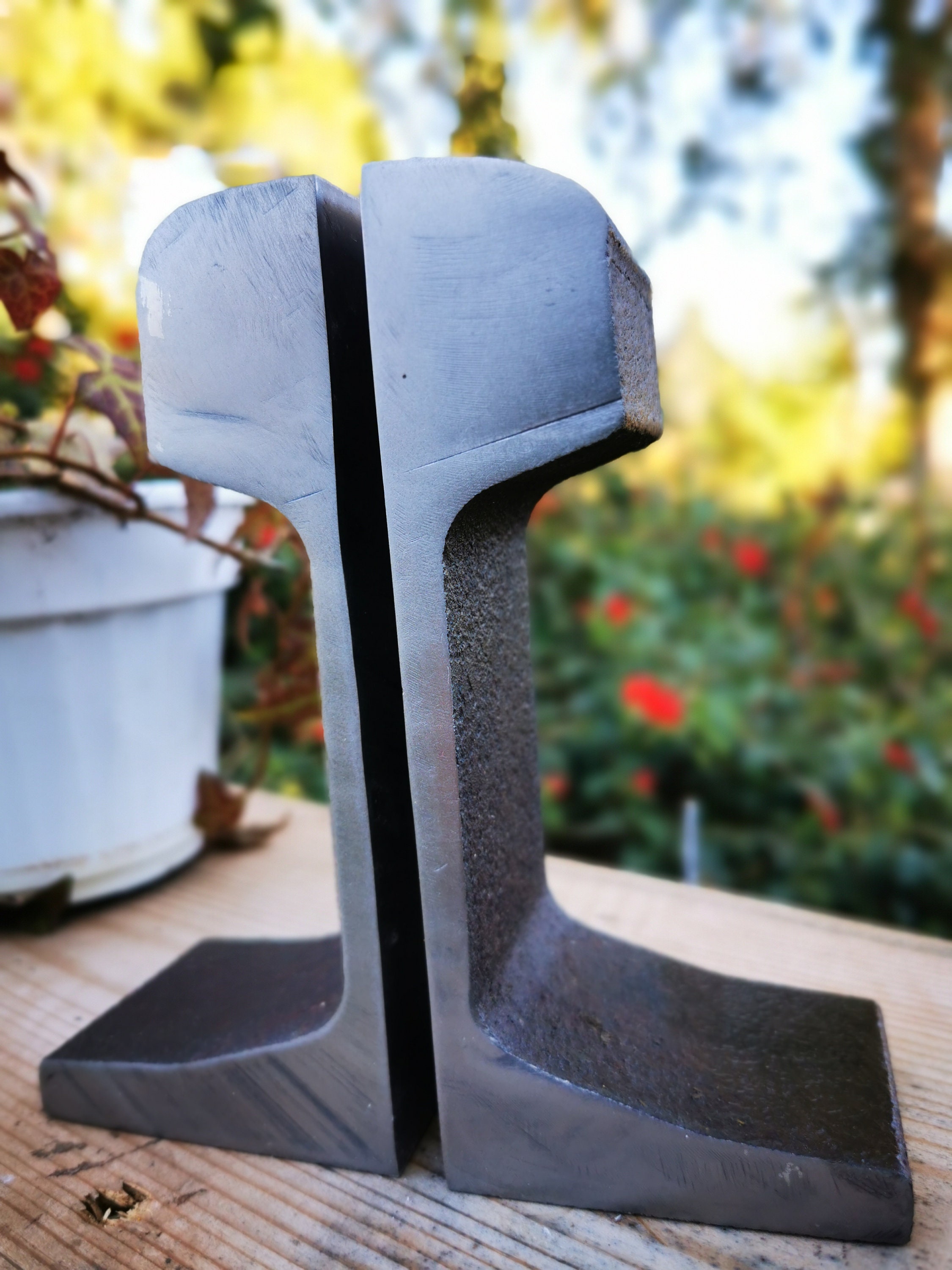 Antique Railroad Bookends Gift for Home Library Book Holder - Etsy