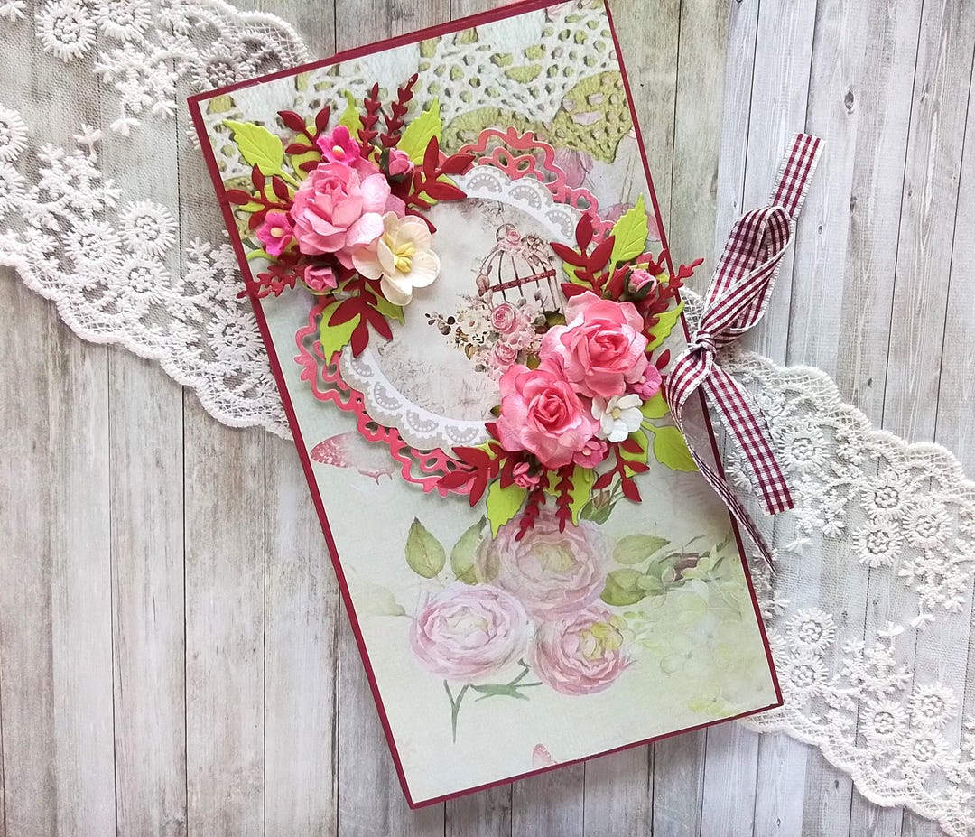 Handmade Greeting Card With Chocolate/money/gift Card Holder Pocket ...