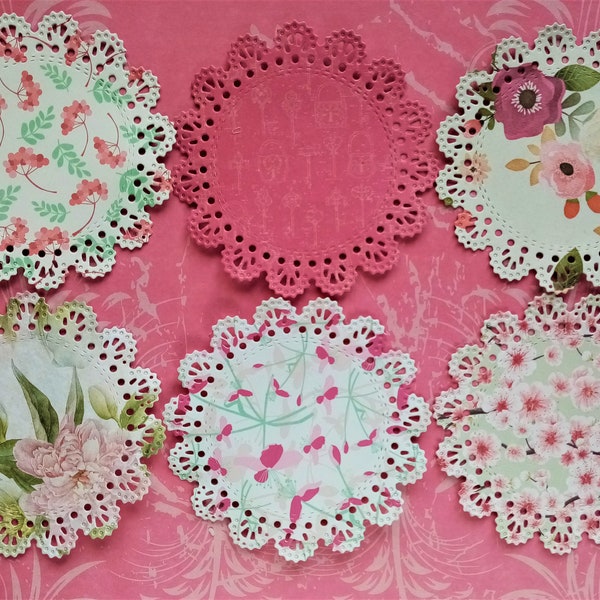 Pink Paper Doilies - Etsy