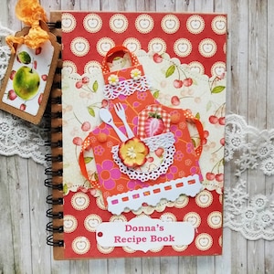 Personalised Recipe Book, Handmade Recipe Organizer, Kitchen Notebook ...