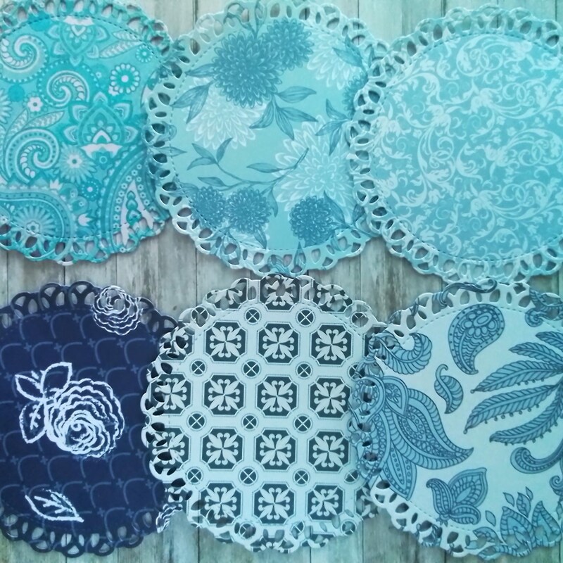 Blue Paper Doilies 5 In - Etsy UK