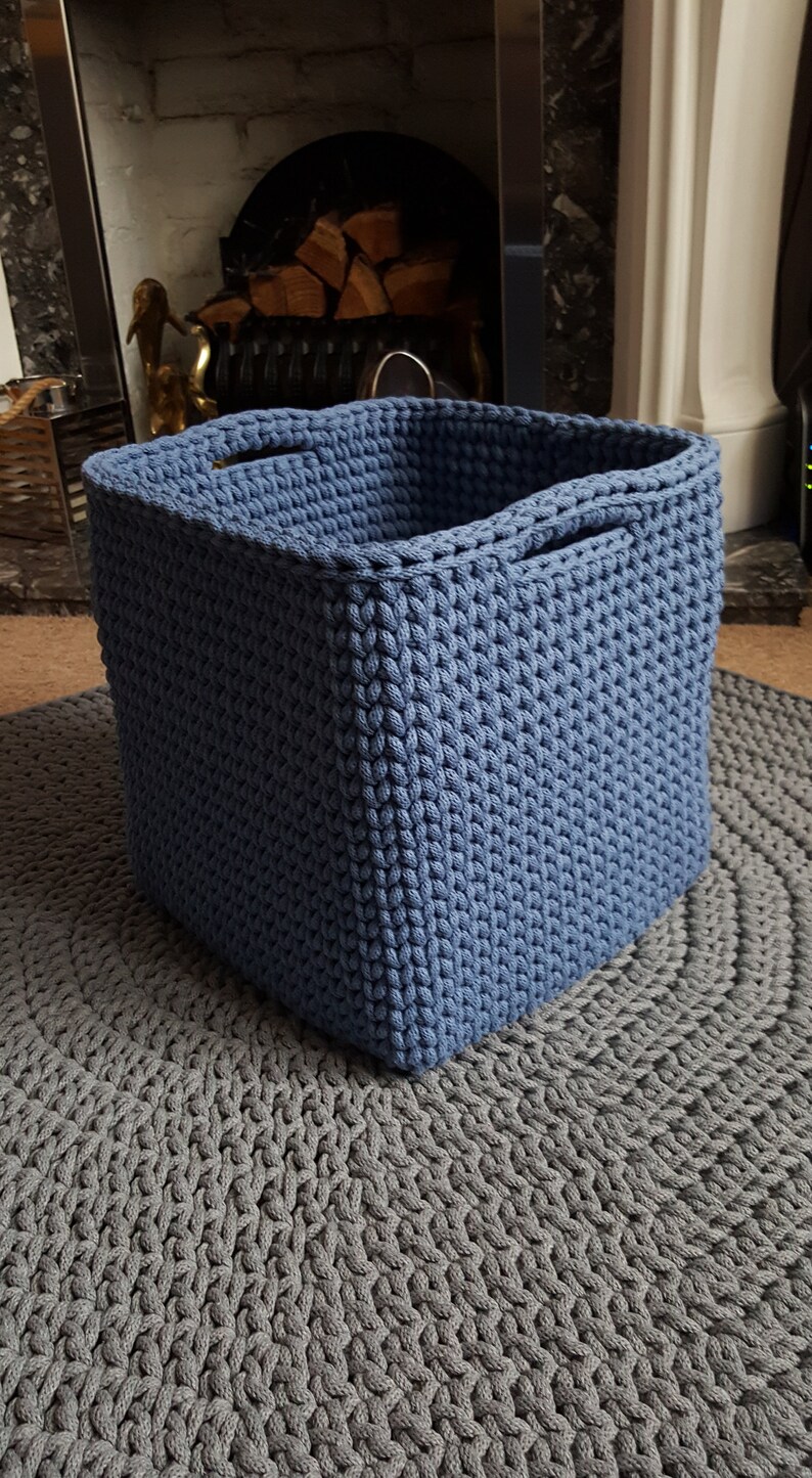 Large Crochet Basket/Handmade Crochet Basket/Many Sizes/Many | Etsy