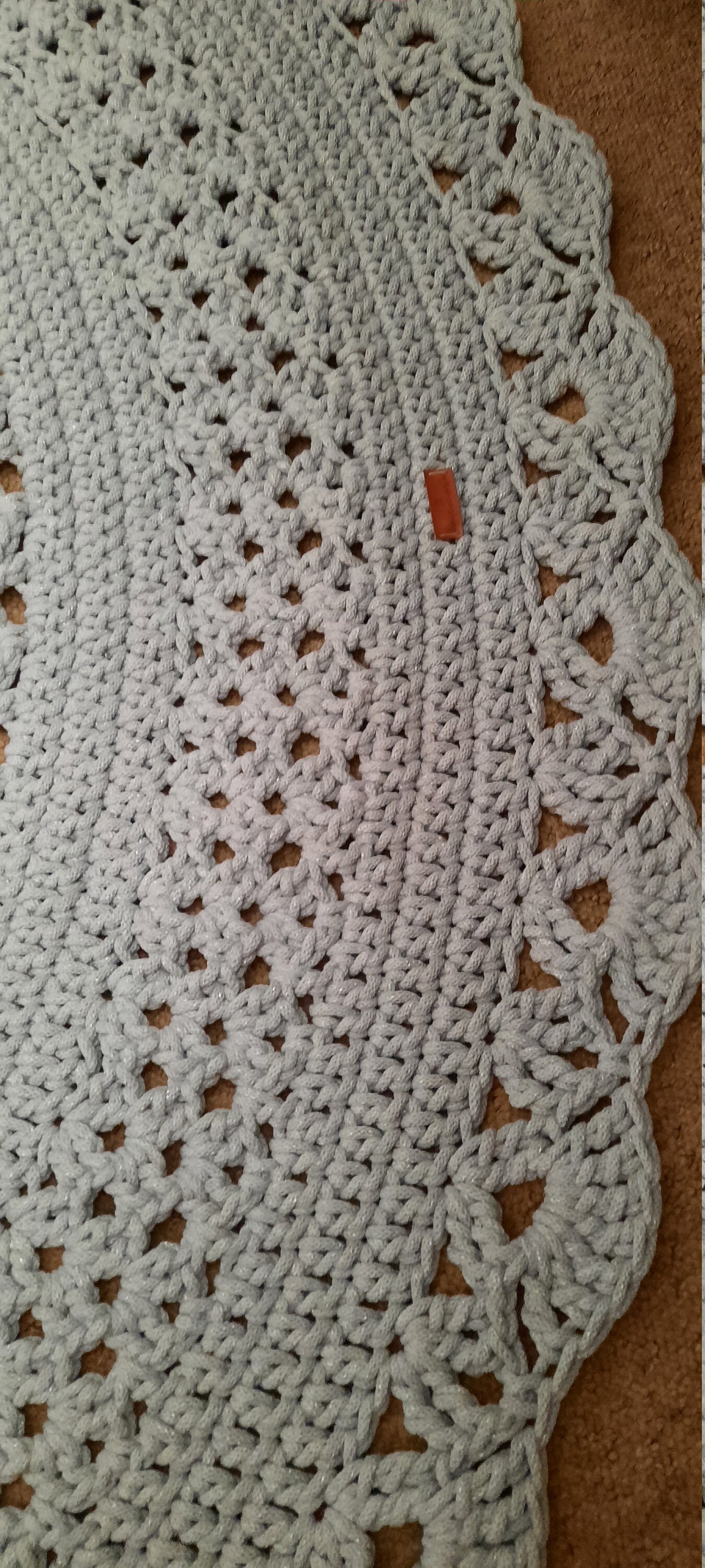 Handmade Crochet Rug/living Room Round Rug/ Cotton Rope Rug/floor Mat ...