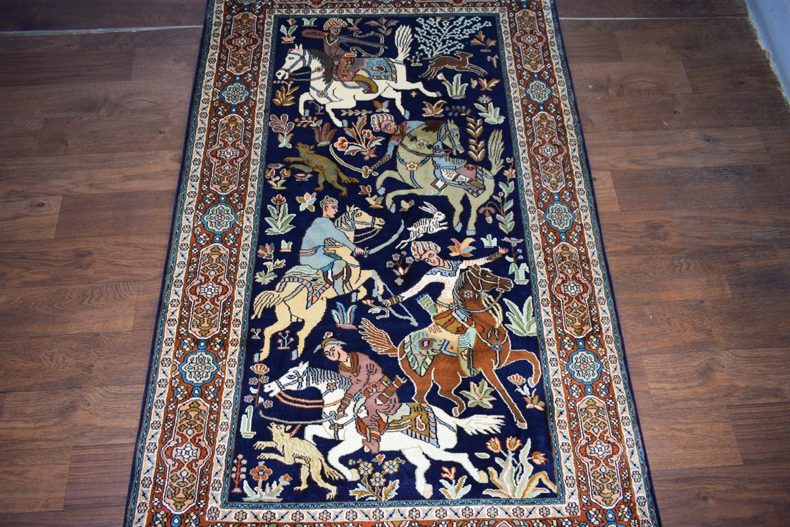 Hunting Rug 3 x 5 ft Hunting designer carpet Hunting wall | Etsy