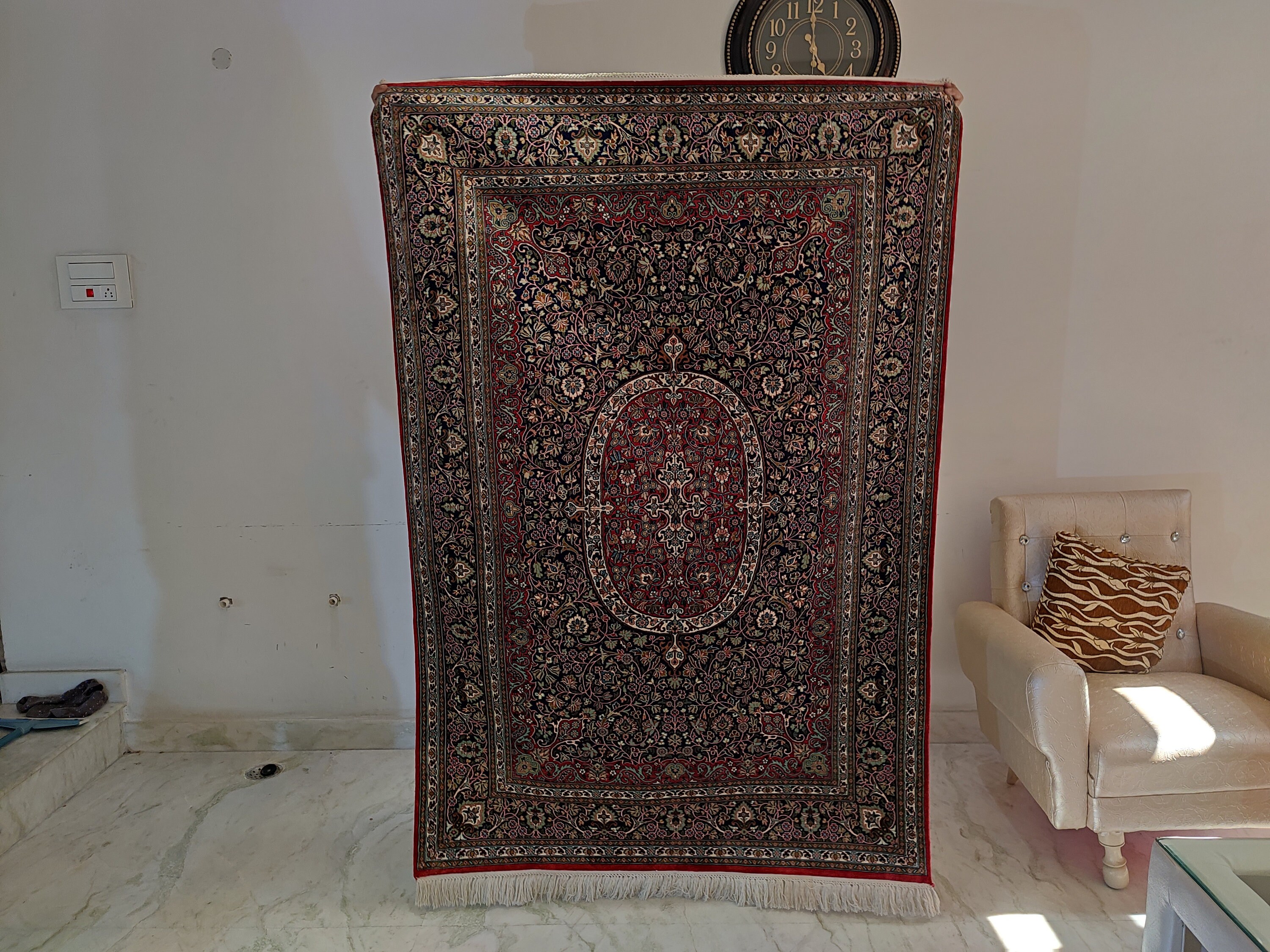 Kashmiri Rug 5x7 Handknotted Silk Carpethandmade Kashmir - Etsy