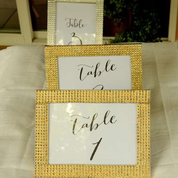 Rhinestone Table Numbers - Etsy