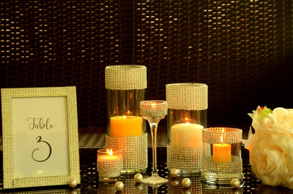 Rhinestone Candle Centerpieces Centerpiece Ideas For Tantalizing