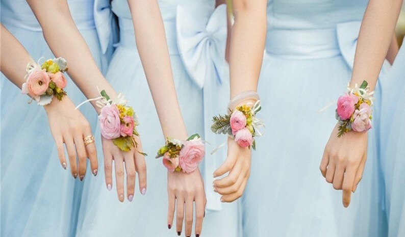 Wrist Flower corsageBride CorsageBridesmaid Corsagewedding | Etsy