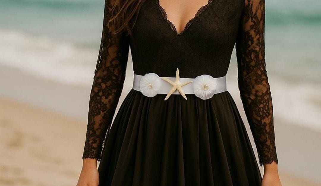 Beach Bride Sash, Starfish Bridal Belt, Wedding Belt, Wedding Dress ...