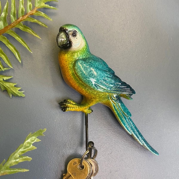 Hand Painted Parrot - Etsy