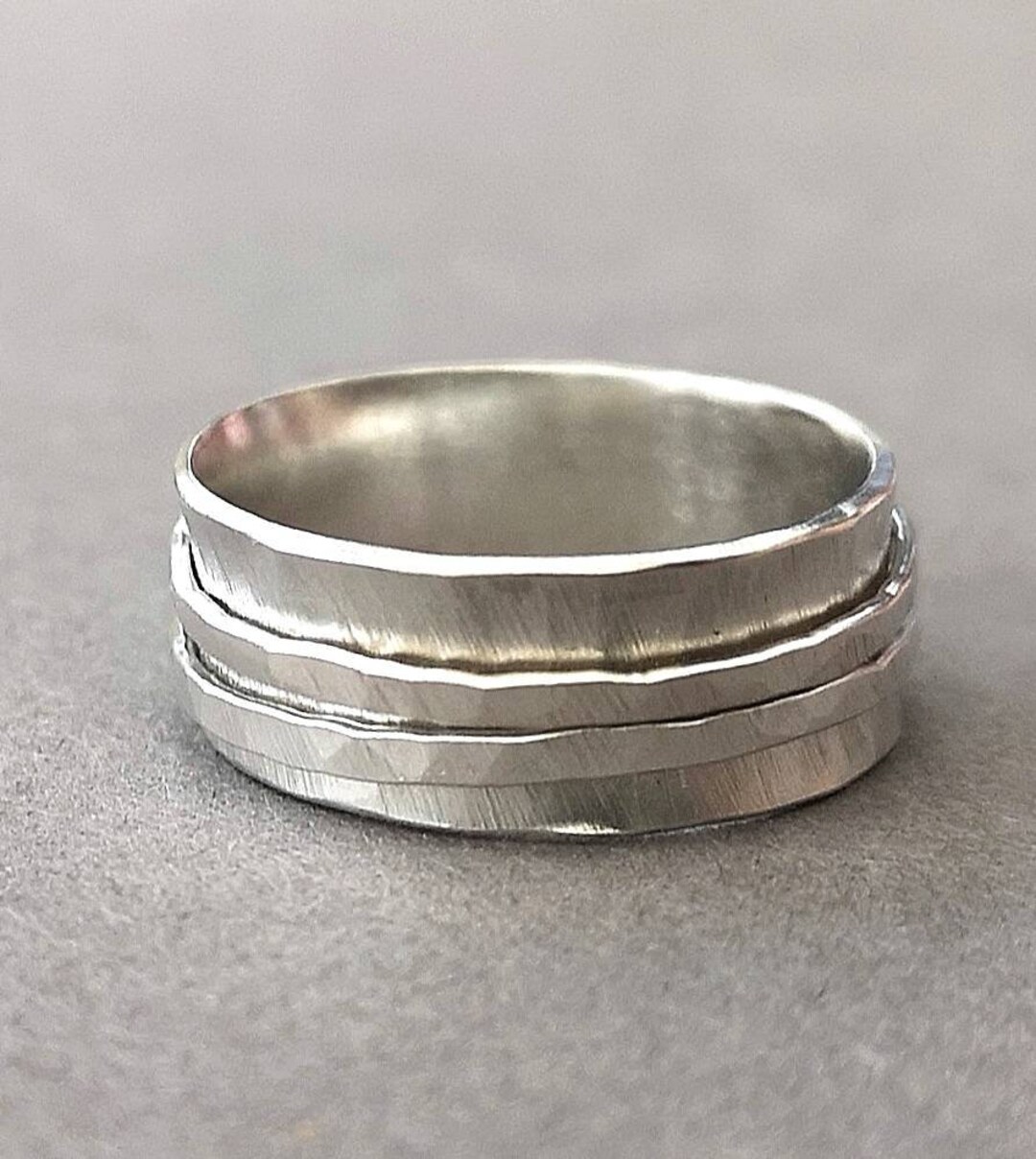 A Wonky Silver Spinner Ring. - Etsy UK