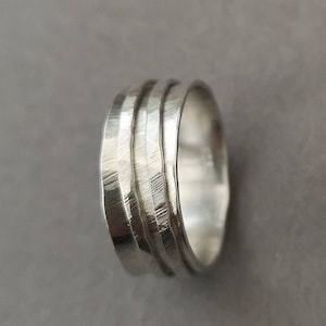 A Wonky Silver Spinner Ring. - Etsy UK