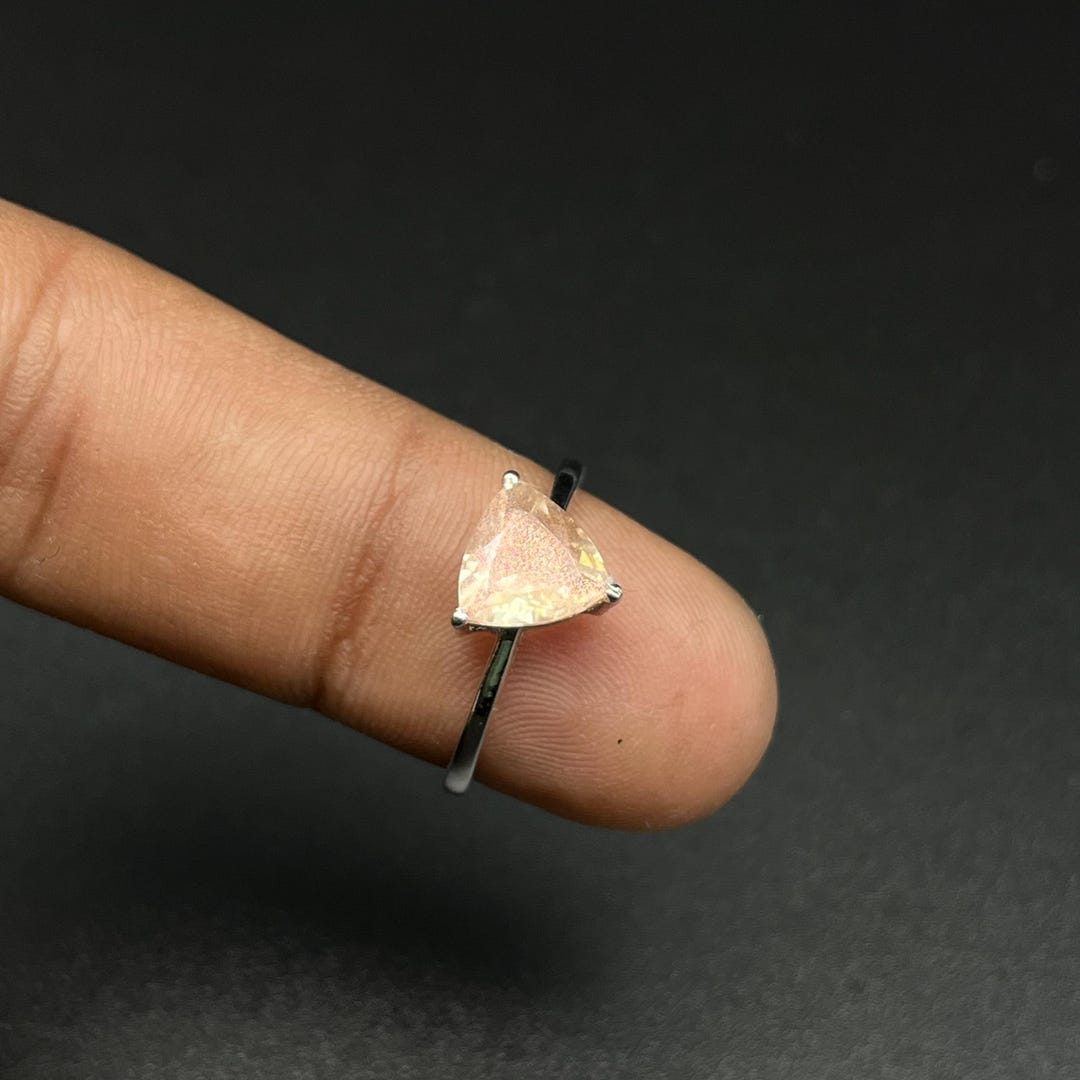 925 Silver Natural Oregon Sunstone Ring, Statement Rings, Handmade ...