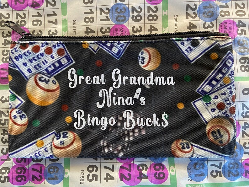 Personalized Bingo Bucks Wallets / Bingo Pouch Starting at | Etsy
