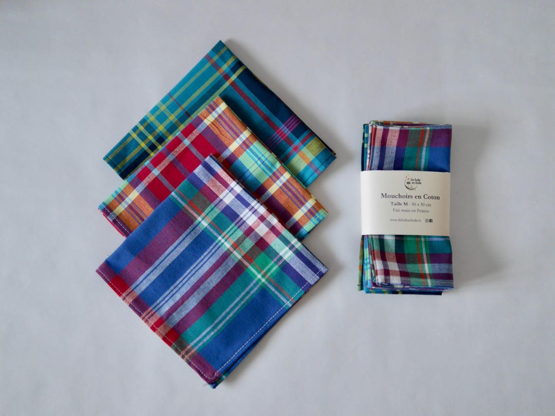 Checkered Handkerchiefs, Assorted 2 - Etsy