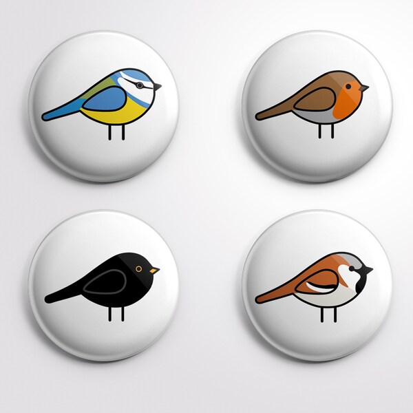 Blue Bird Badge - Etsy