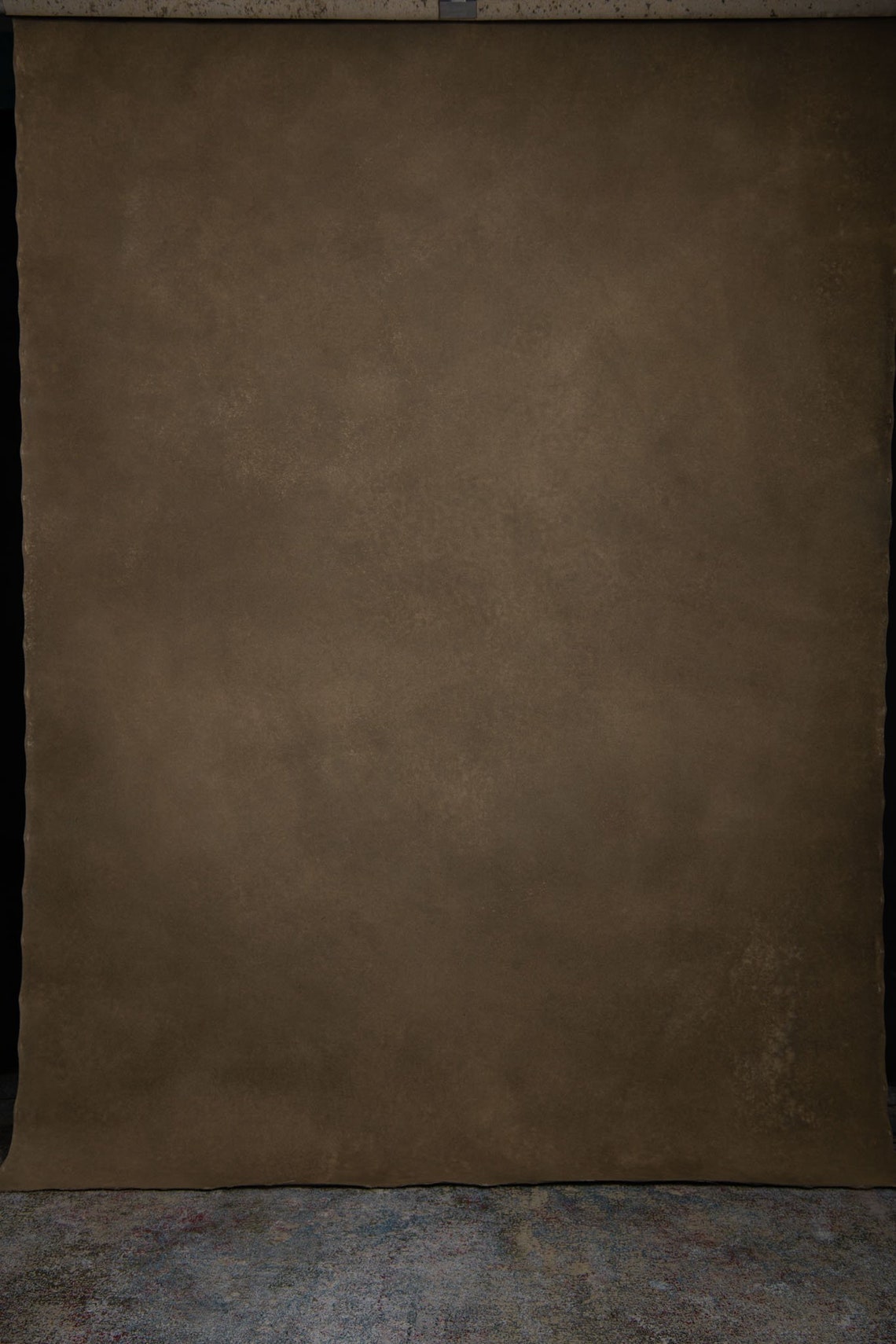 Dark Muted Brown Hand Painted Canvas Backdrop With Medium - Etsy