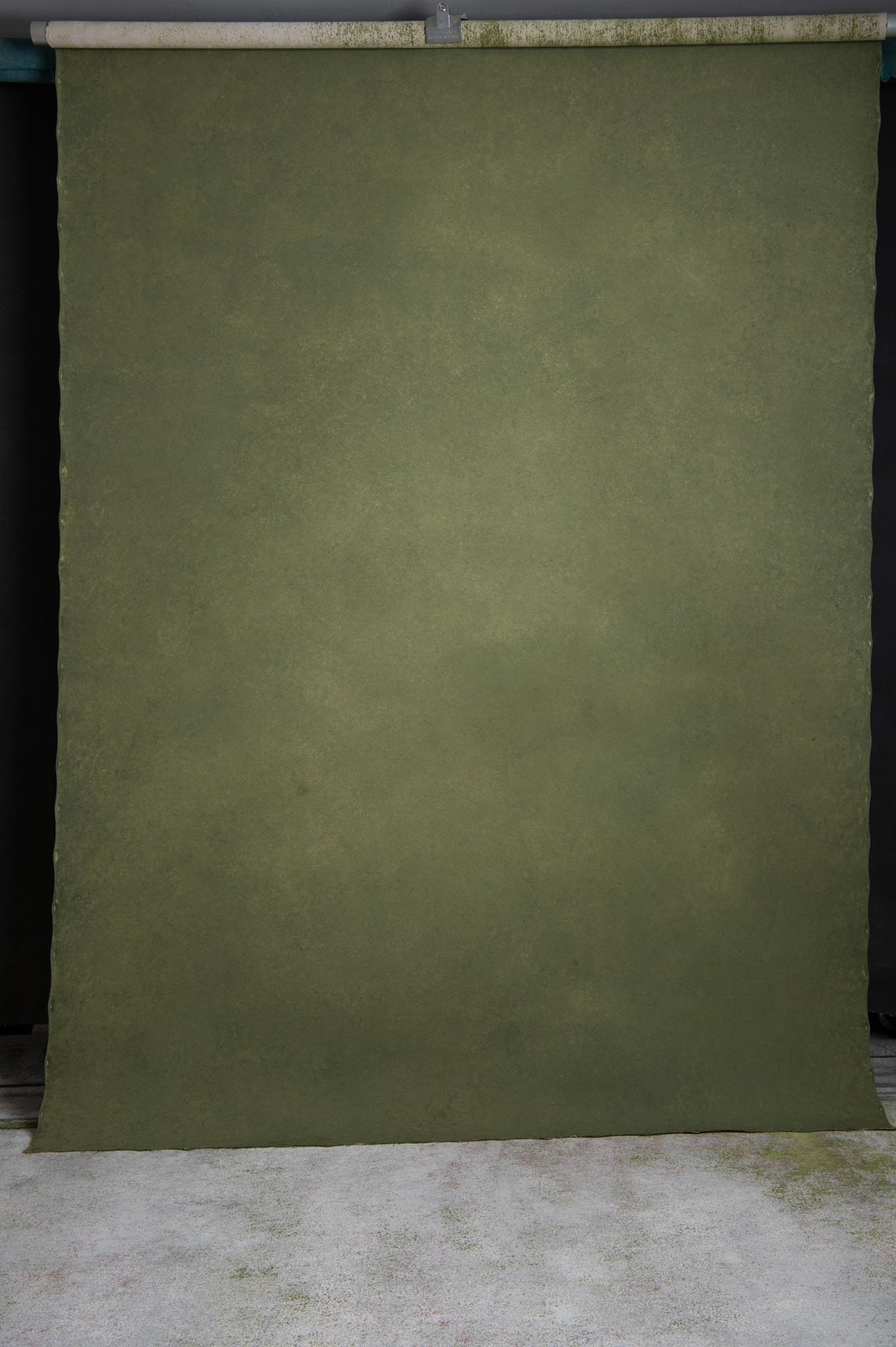 Olive Hand Painted Canvas Backdrop, 180x270cm, Soft Texture for ...