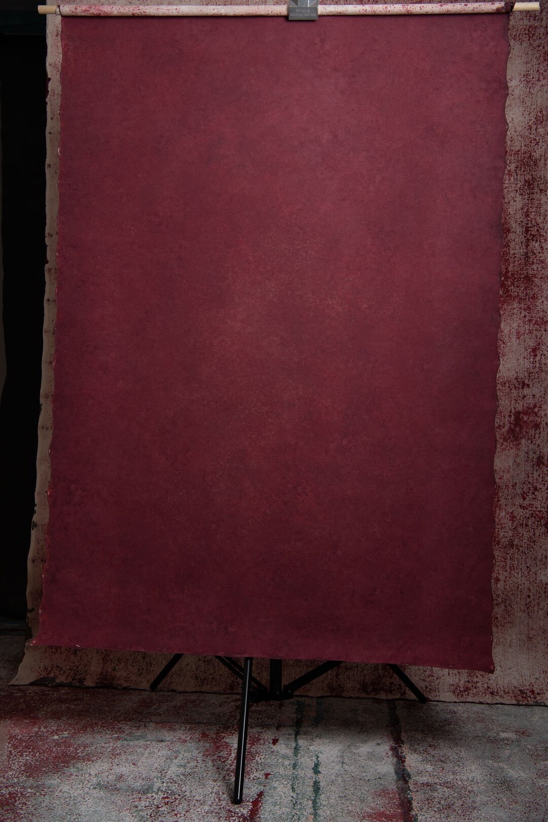 Dark Red Hand Painted Canvas Backdrop, 122x180cm 4x6, Ideal for UK ...