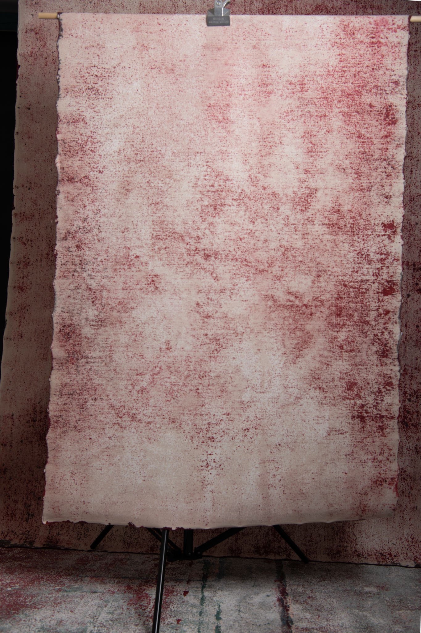 Dark Red Hand Painted Canvas Backdrop, 122x180cm 4x6, Ideal for UK ...