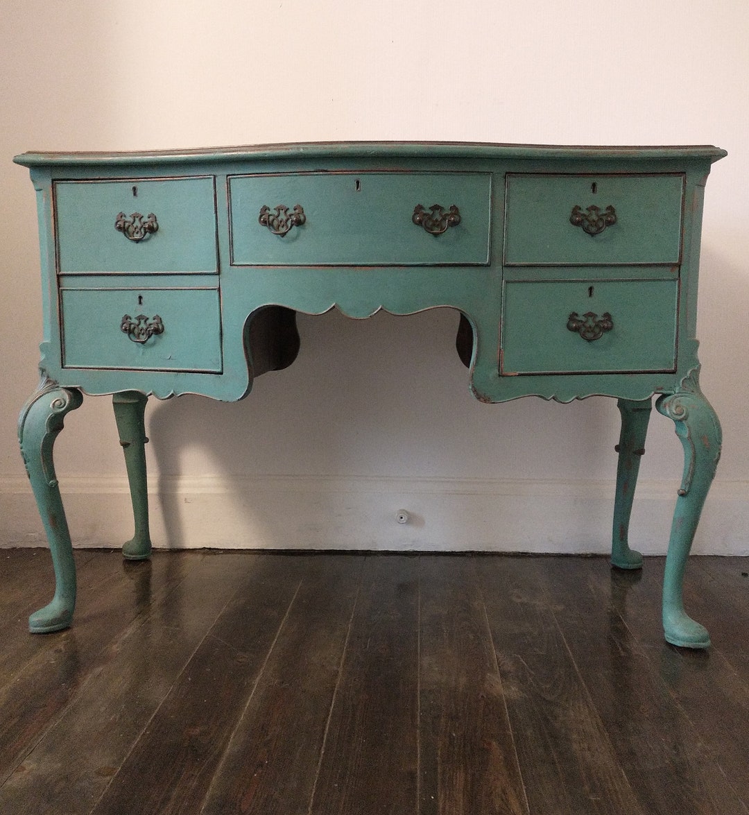 Painted Antique Louis XIV Style Desk - Etsy
