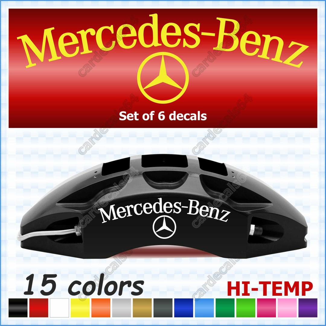 6 X Mercedes-benz Logo Decals Stickers for Brake Caliper - Etsy