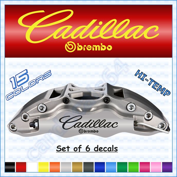 Brake Caliper Decals - Etsy