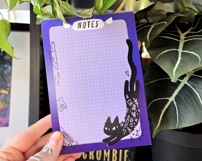 Vintage Style Gothic Bat Notepads - Etsy
