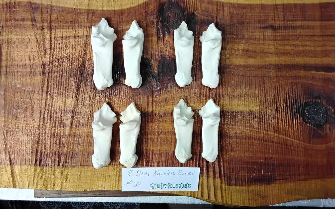 Deer Bone/8 Pack/foot Bone/knuckle Bone - Etsy