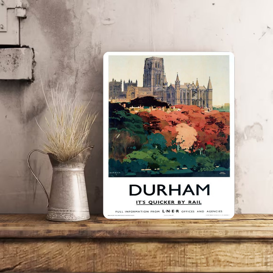 DURHAM Sign Plaque Vintage Retro Advert Metal Railway Gift - Etsy UK
