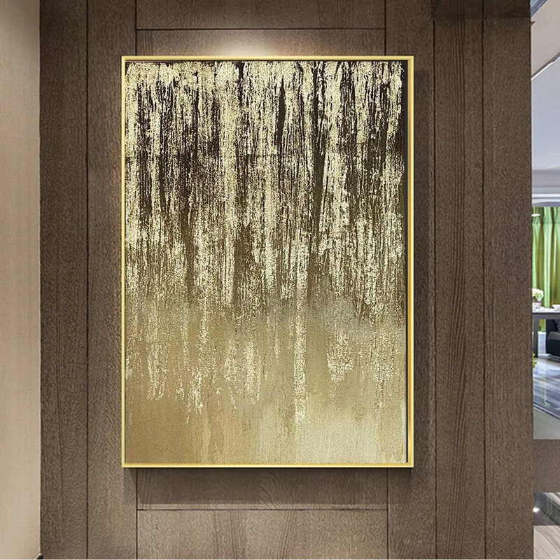 Gold Leaf Abstract - Etsy