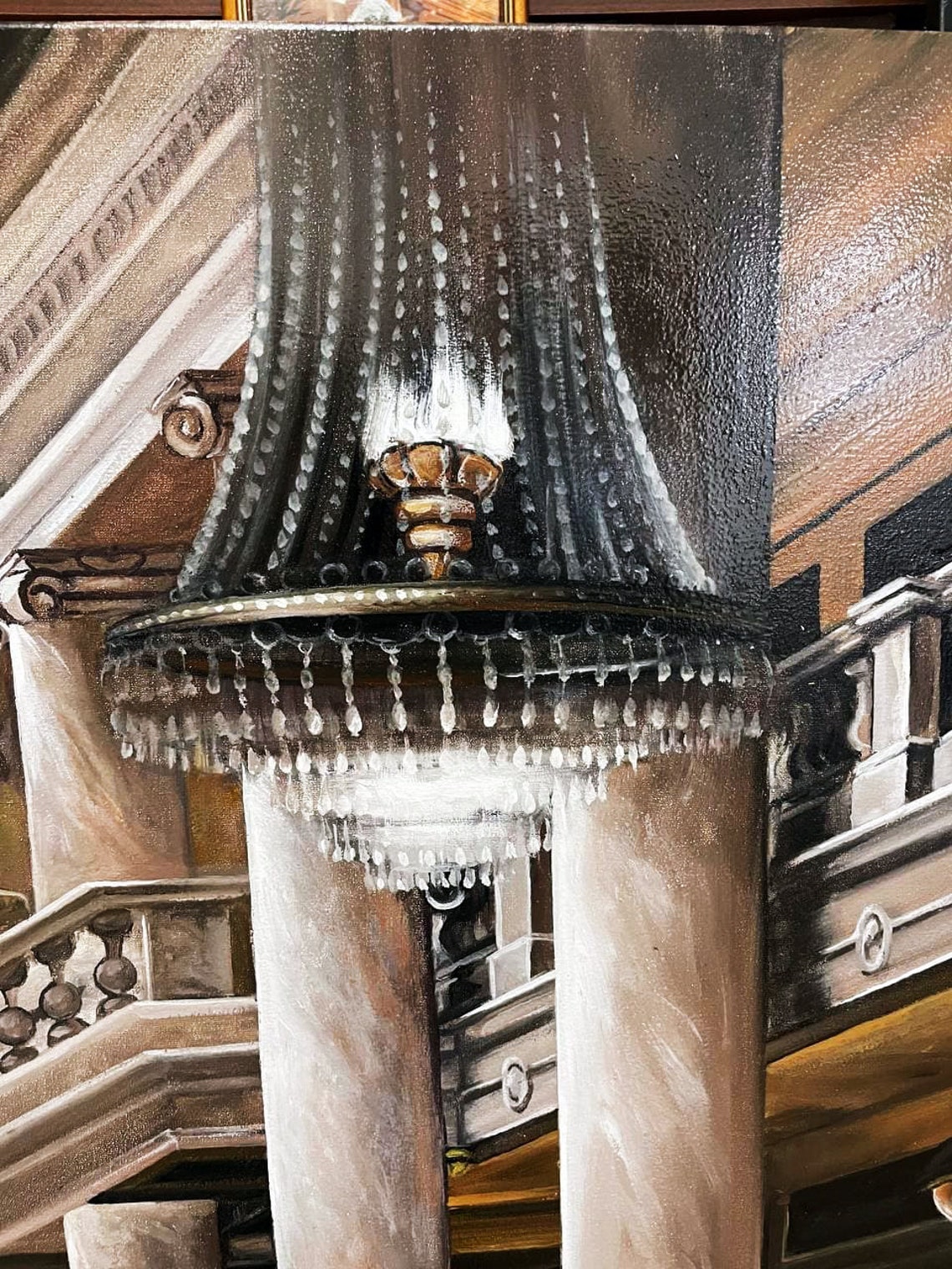 Gangsters Oil Painting Last Narcos Original Canvas Gangster - Etsy