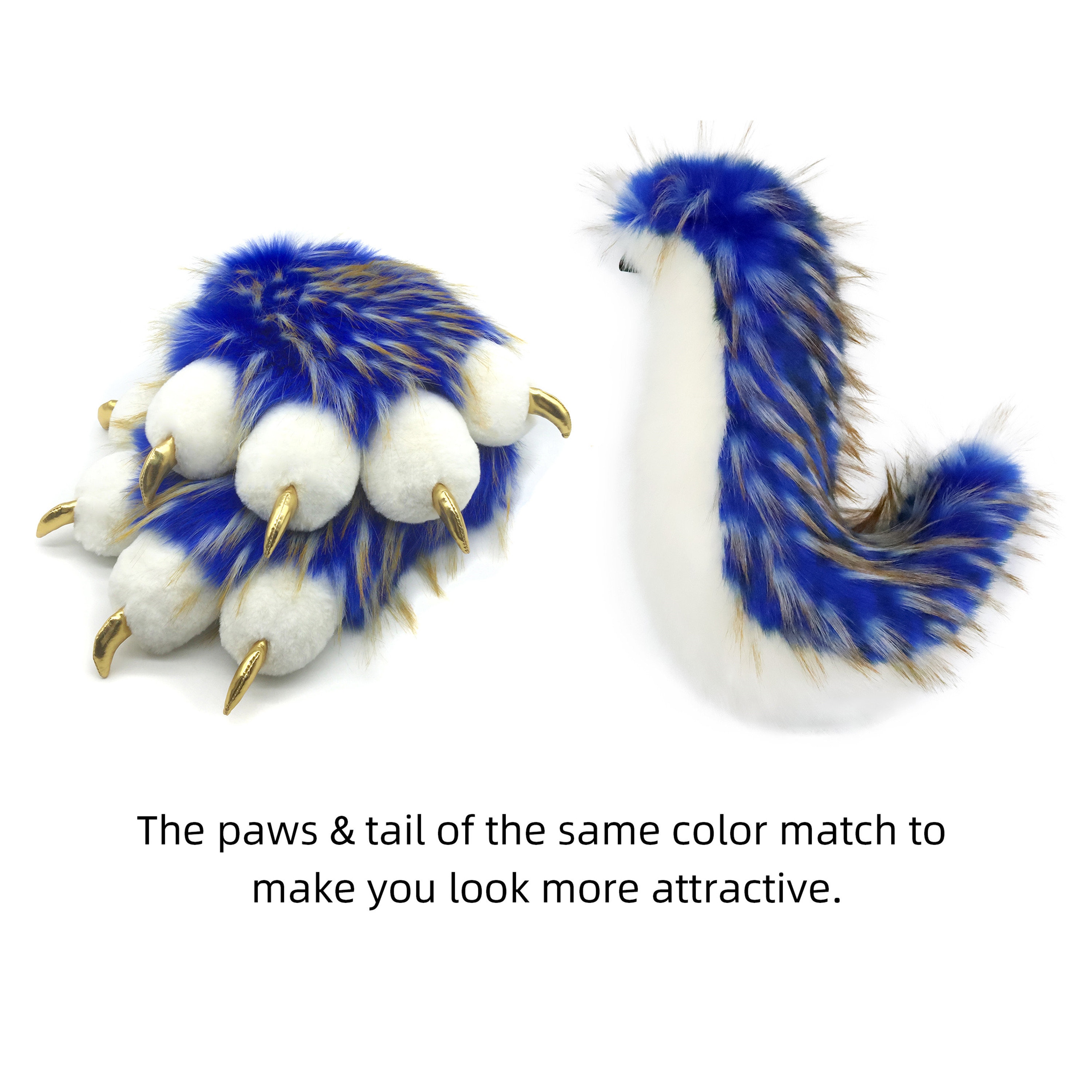 Spotted Blue Khaki Mixed Color Fursuit Tailcustom Fursuit Set | Etsy