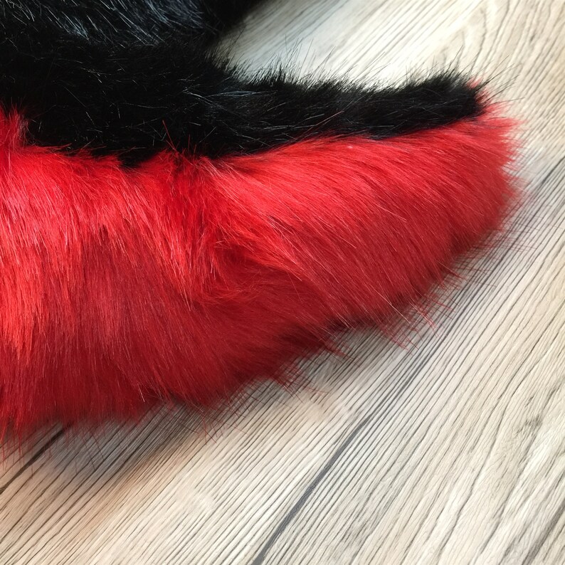 Black Red Fursuit Tail Custom Fursuit Set Part Furry Cosplay - Etsy Canada