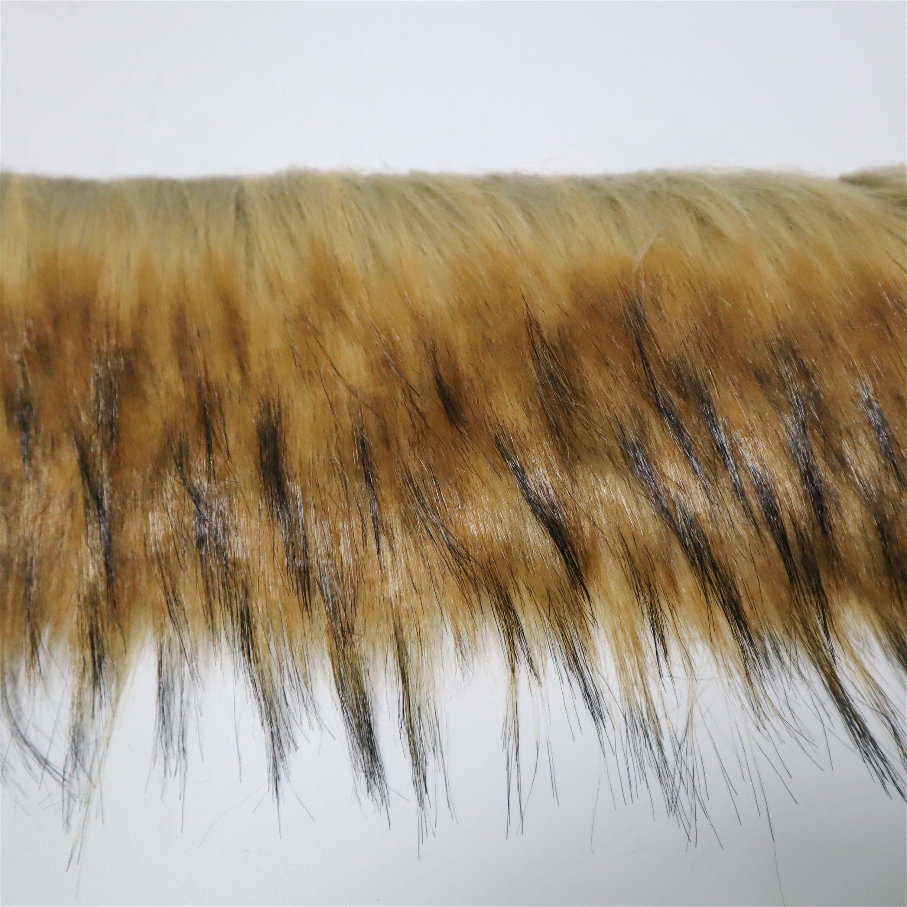 2 Yards-decorative Brown With Black Pile Point Faux Fur Ribbon - Etsy