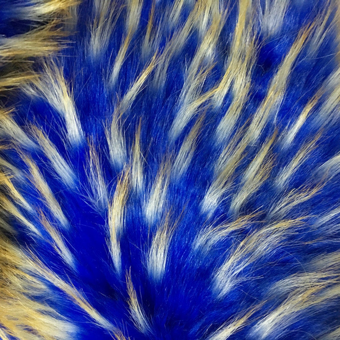 Bright Blue Mix Faux Raccoon Fur Long Pile Fursuit Head - Etsy