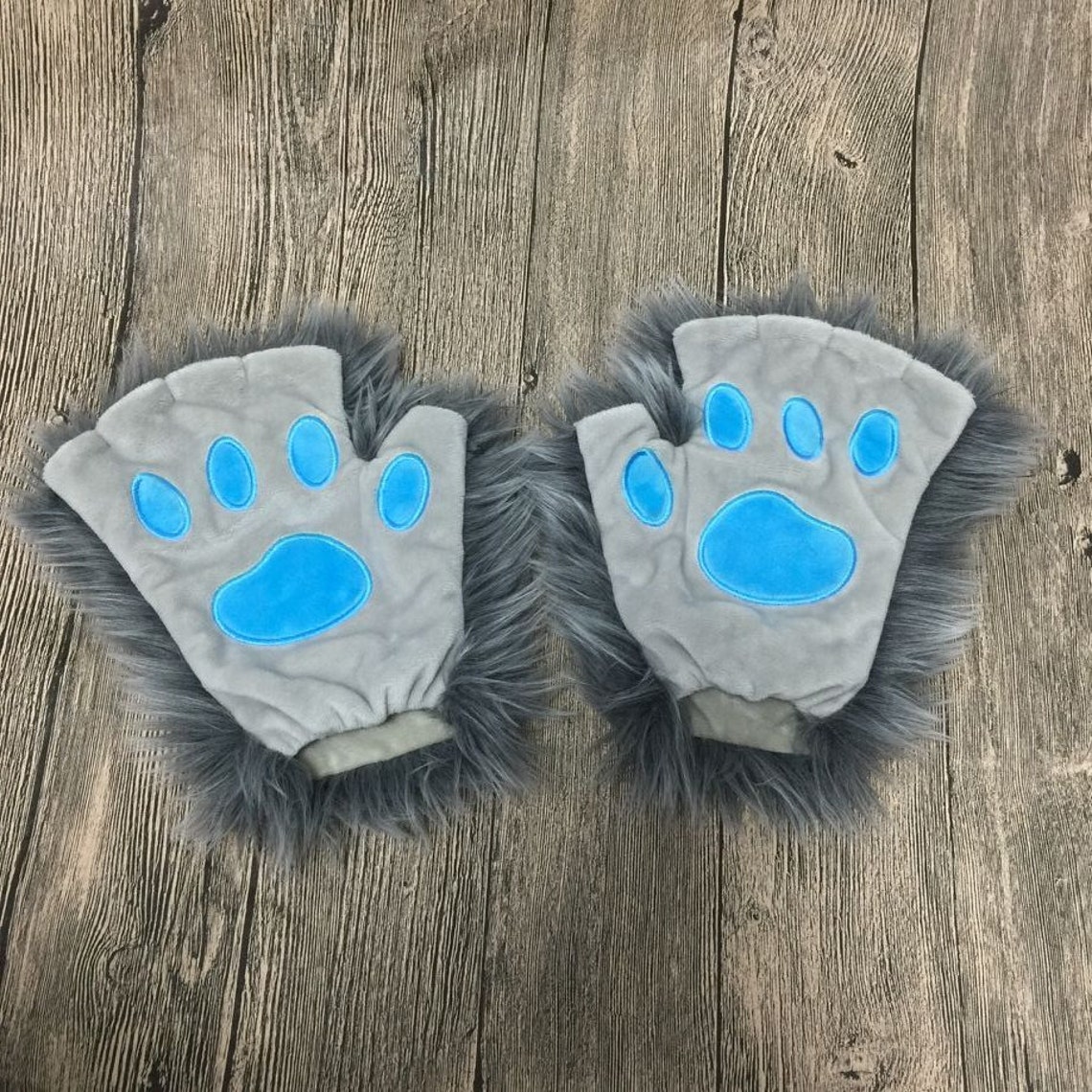Fursuit Paws Fingerless Fursuit Paws Cute Fluffy Furry - Etsy